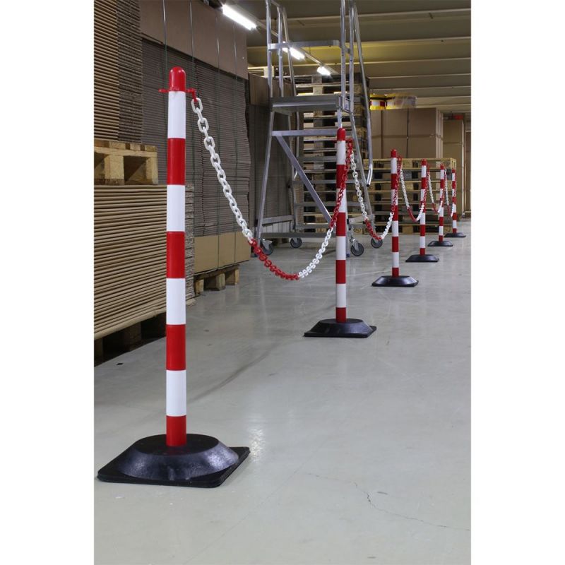 Poteaux de balisage avec chaine | Kit de 6 poteaux de délimitation
